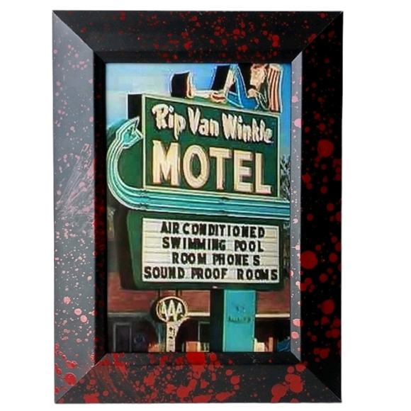 Unique Vintage | Accents | Vintage Creepy Motel Sign Retro Horror Werid ...